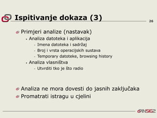 2013 obrada digitalnih dokaza | PPT