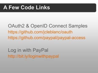 Securing RESTful APIs using OAuth 2 and OpenID Connect | PPT