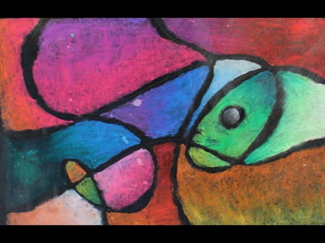 Impromptu drawings in oil pastel | PPT