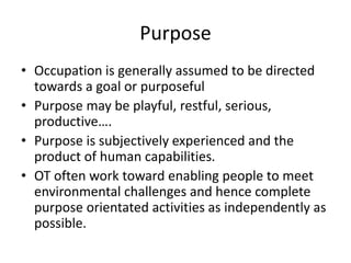 2013 os lecture 4 occupation and identity | PPTX