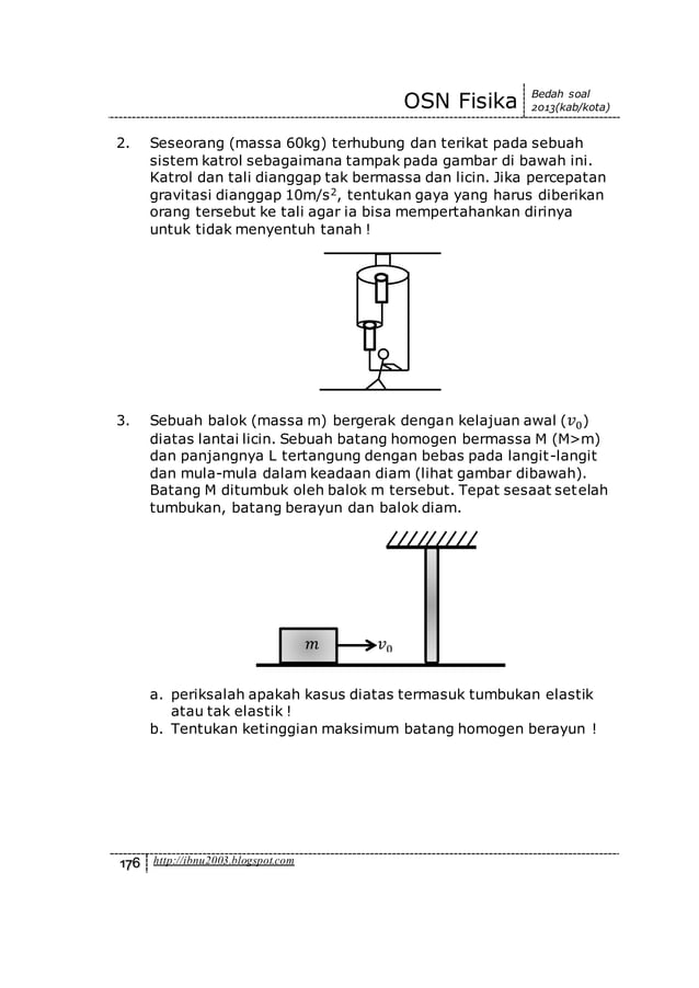 2013 osnk fisika (soal) | PDF