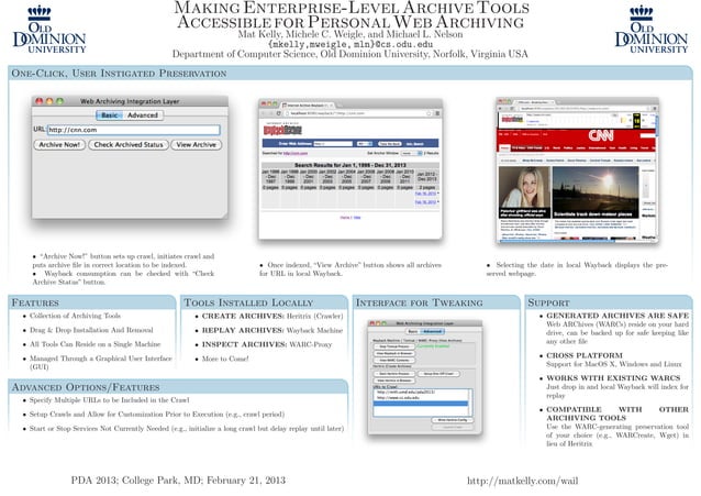 Making Enterprise-Level Archive Tools Accessible for Personal Web ...