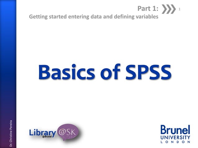 Basics of SPSS, Part 1 | PDF | Sleep Disorders | Diseases and Conditions