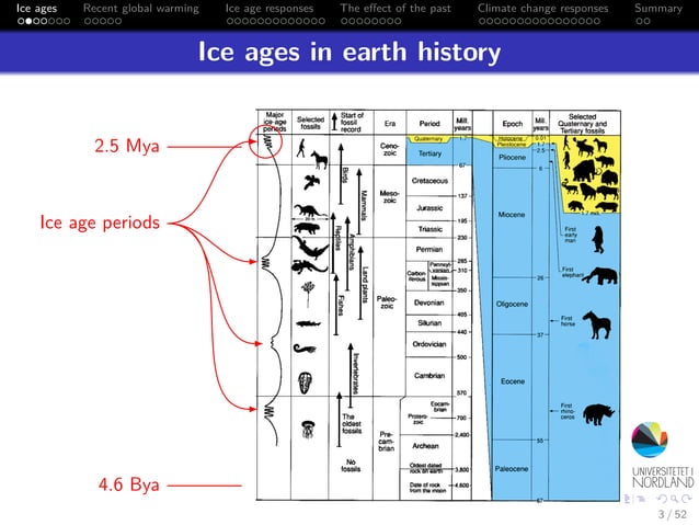 Range shifts and adaptive responses during ice ages and recent global ...