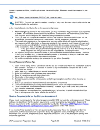 2013 PMF Assessment Preparation Guide 10-18-12 | PDF | Computing ...