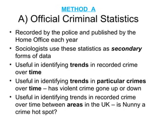 6 THREE WAYS OF MEASURING CRIME | PPT
