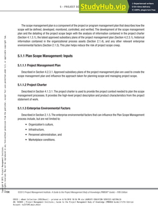 2013 Project Management Institute. A Guide To The Project Management Body Of Knowledge (PMBOK ...