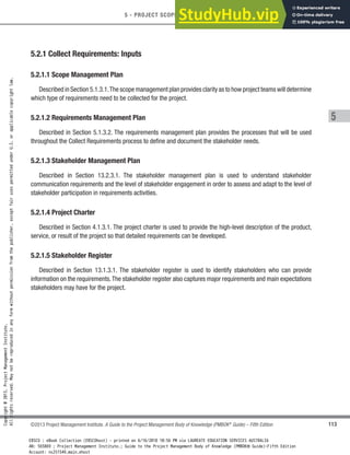 2013 Project Management Institute. A Guide To The Project Management ...