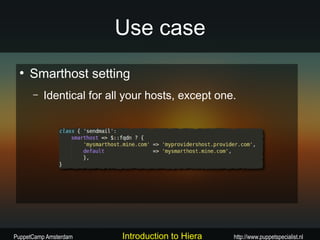 Introduction to Hiera | PPT