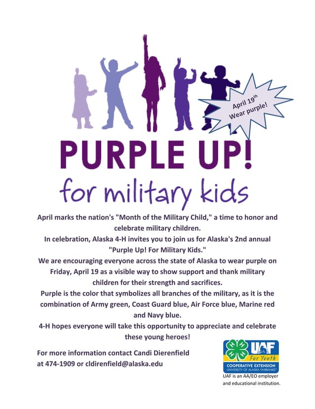 2013 purple up flyer | PDF