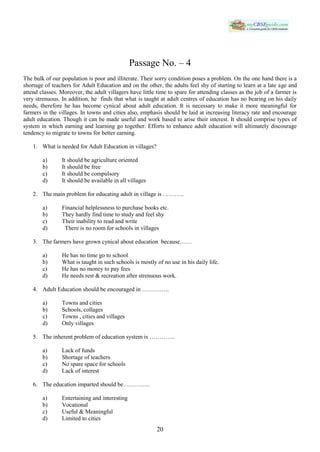 2013 qualitative passage_based_mcq psa for class 9 by subhransu | PDF