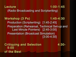 DJ Lee's Radio Broadcasting | PPT