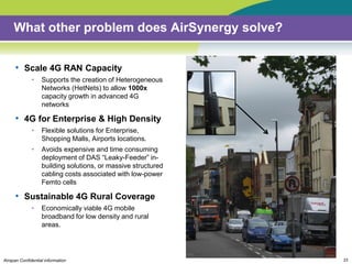 Radisys & Airspan - Small Cells and LTE-A Webinar Presentation | PDF