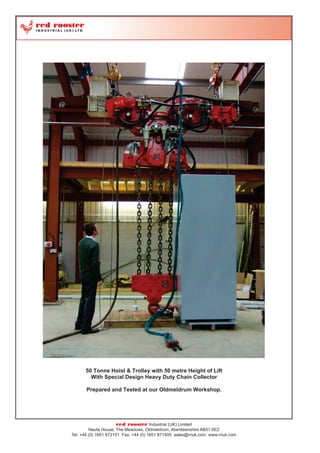Red Rooster air hoist catalogue | PDF
