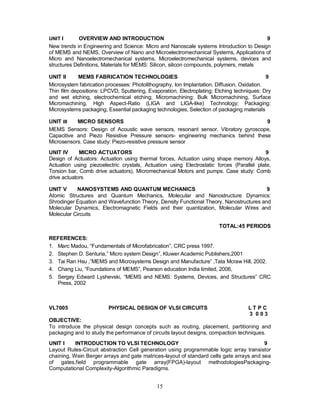 2013 regulation syllabus for m.e vlsi design | PDF