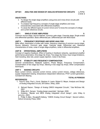 2013 regulation syllabus for m.e vlsi design | PDF