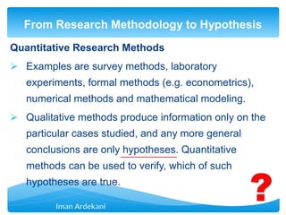 Quantitative Research Methods Examples