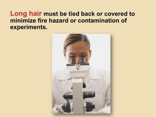 PPE & Safety in Lab - Prac. Microbiology | PPTX