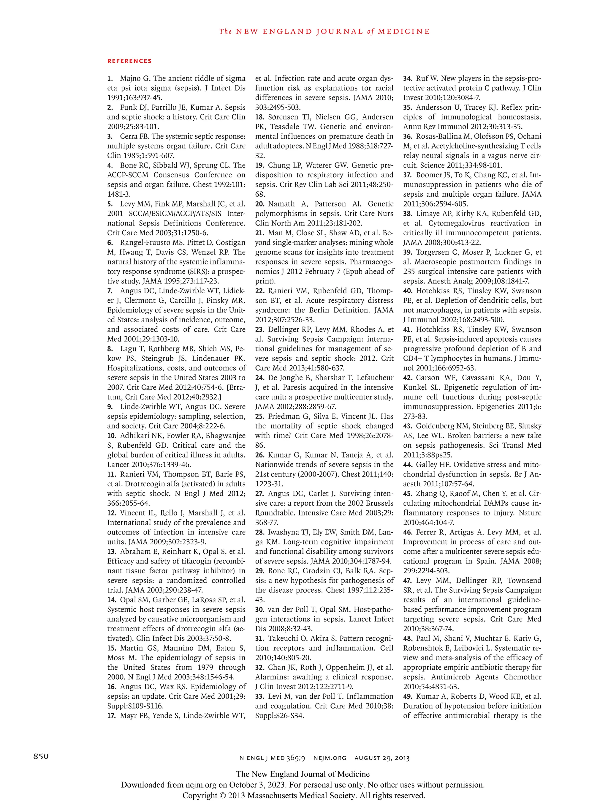 2013 SEVERE SEPSIS AND SEPTIC SHOCK.pdf 2023 | PDF