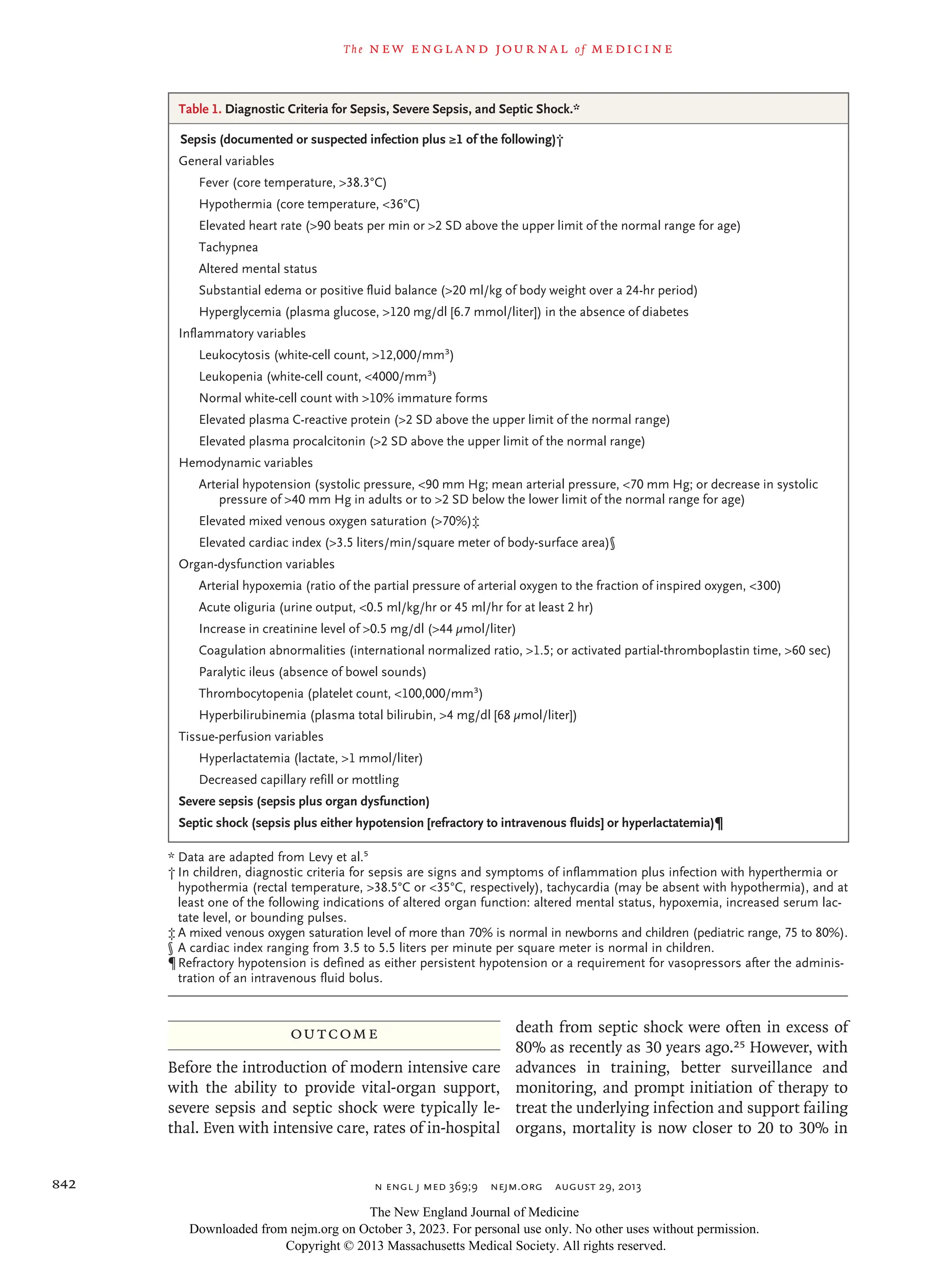 2013 SEVERE SEPSIS AND SEPTIC SHOCK.pdf 2023 | PDF