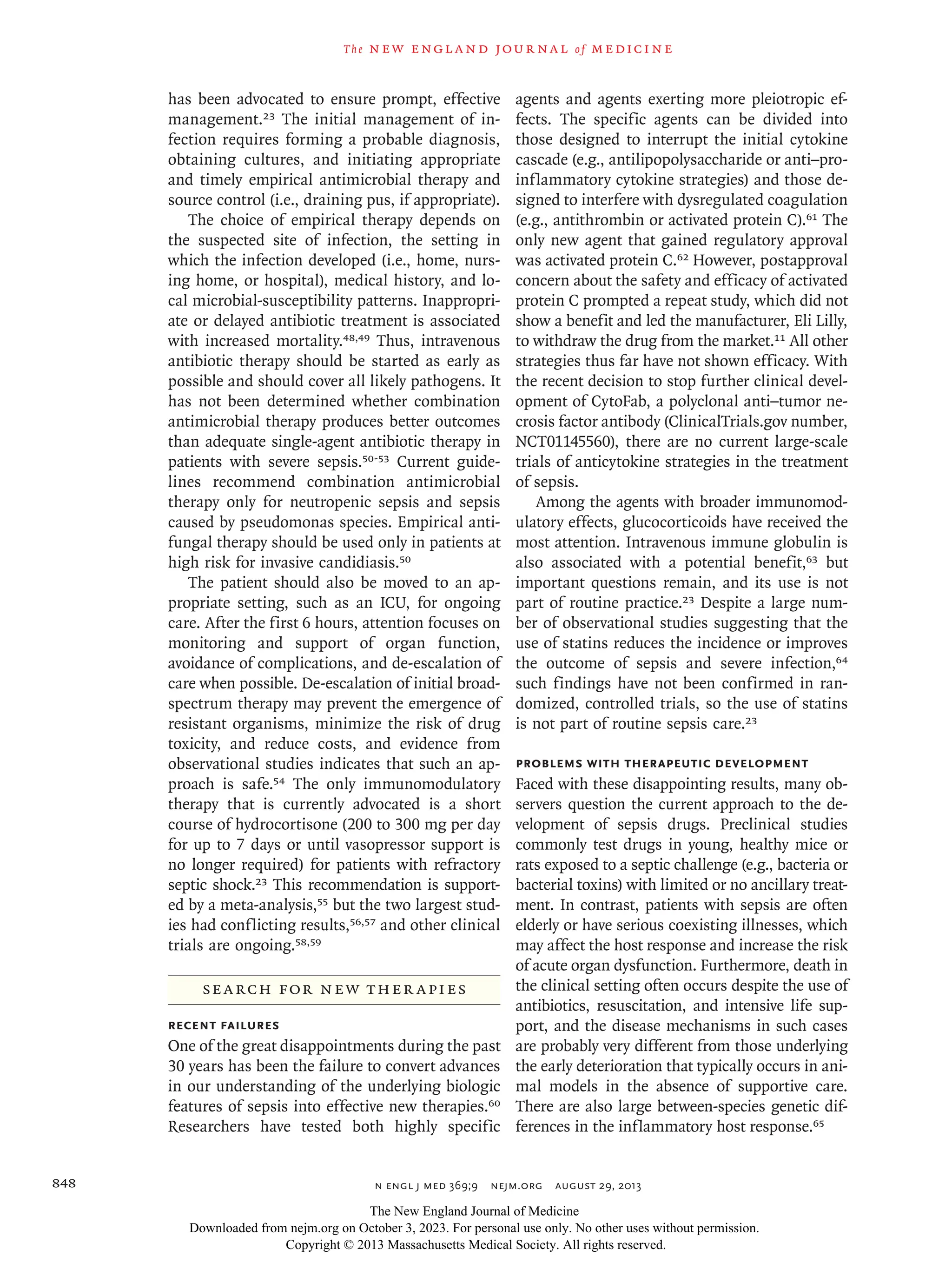 2013 SEVERE SEPSIS AND SEPTIC SHOCK.pdf 2023 | PDF