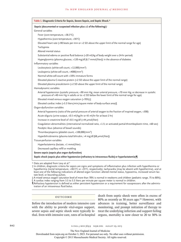 2013 SEVERE SEPSIS AND SEPTIC SHOCK.pdf 2023 | PDF