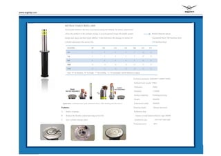 2013 shanghai Angel DP bollards catalogue | PDF