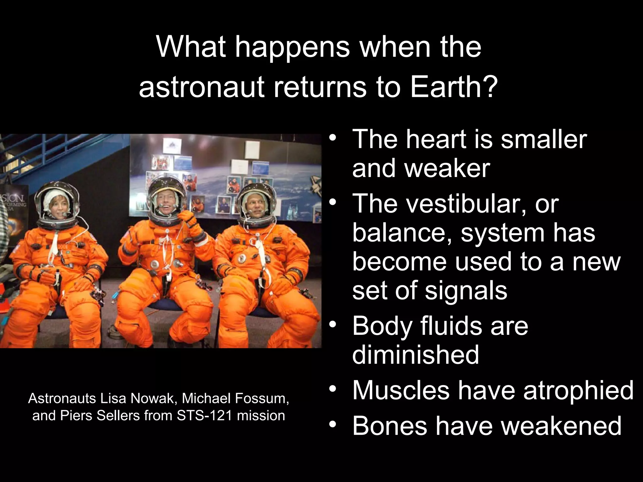 Human Physiology and Anatomy in Space 2013 | PPT