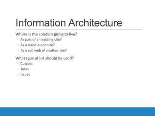 2013 SharePoint Fest DC - Build a SharePoint Intake/Request List | PPT
