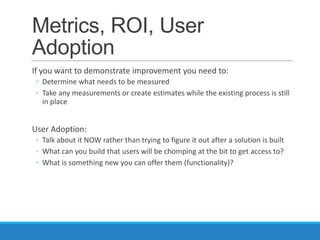 2013 SharePoint Fest DC - Build a SharePoint Intake/Request List | PPT