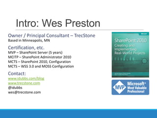 2013 SharePoint Fest DC - Build a SharePoint Intake/Request List | PPT