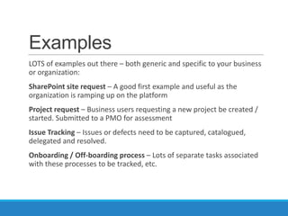 2013 SharePoint Fest DC - Build a SharePoint Intake/Request List | PPT