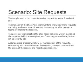 2013 SharePoint Fest DC - Build a SharePoint Intake/Request List | PPT