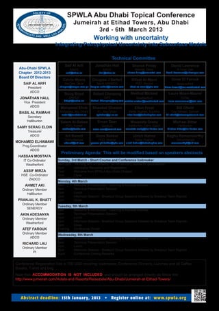 2013 Abu Dhabi SPWLA Flyer | PDF