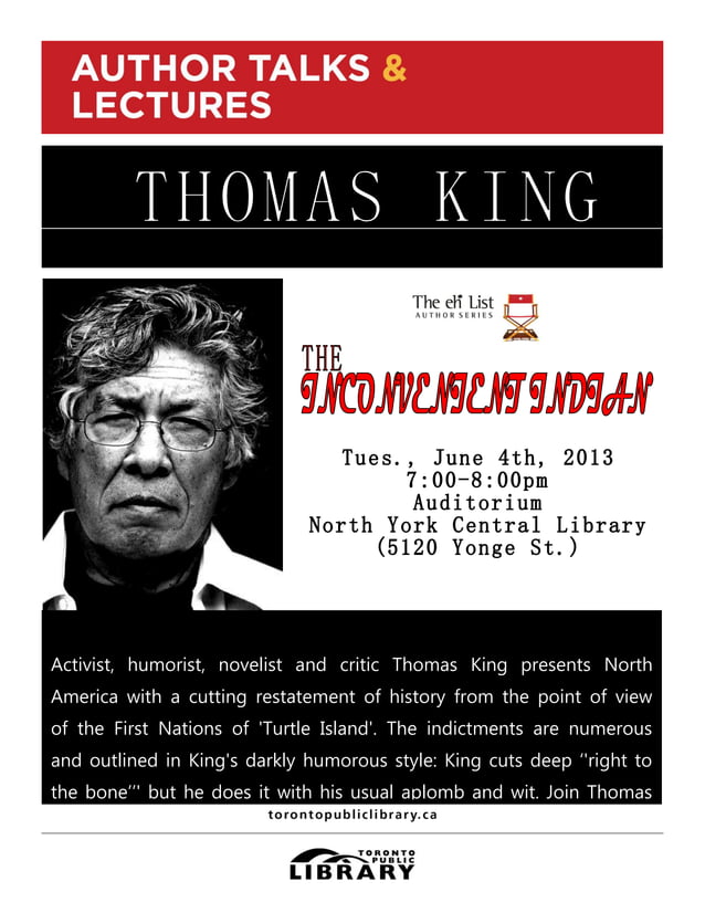 Thomas King flyer | PDF