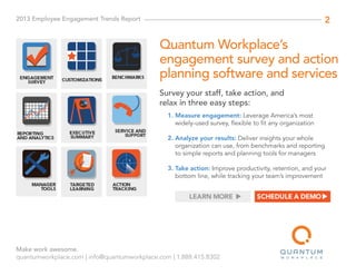 2013 Trends Report - The State of Employee Engagement by Quantum Workplace | PDF | Resume ...