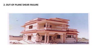 Different types of damages that have been observed in masonry buildings ...