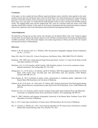 Distance Metric Based Multi-Attribute Seismic Facies Classification to ...