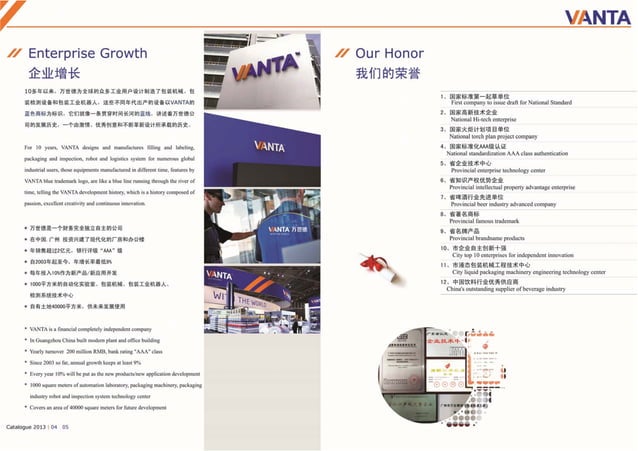 2013 vanta product catalogue | PPT