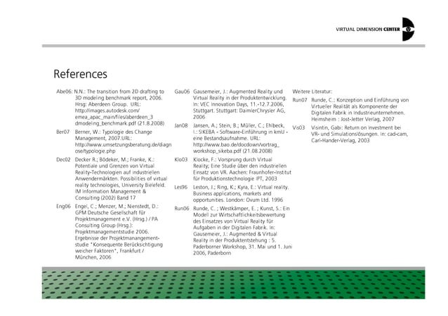 Introduction Virtual Reality: VDC-Whitepaper | PPT