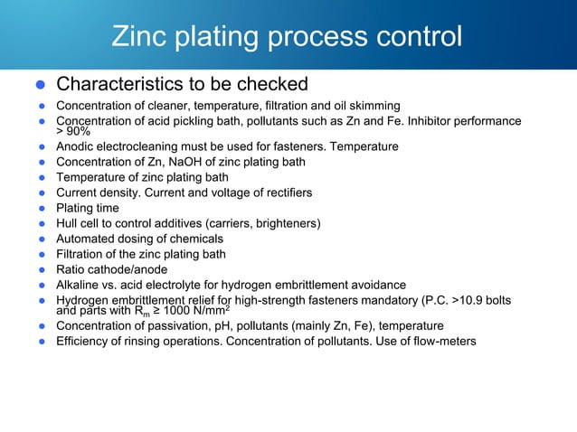 Zinc and zinc alloy plating