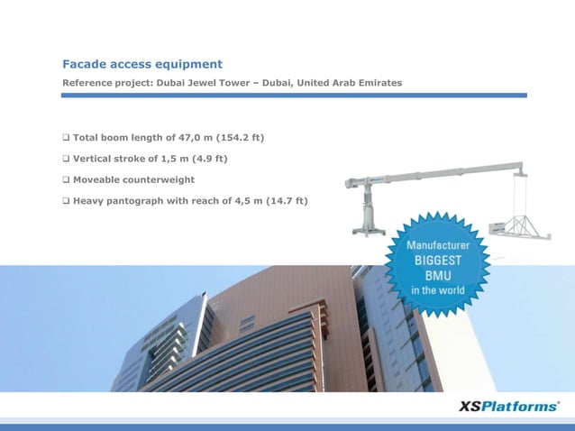 XSPlatforms - Facade Access Equipment | PPTX