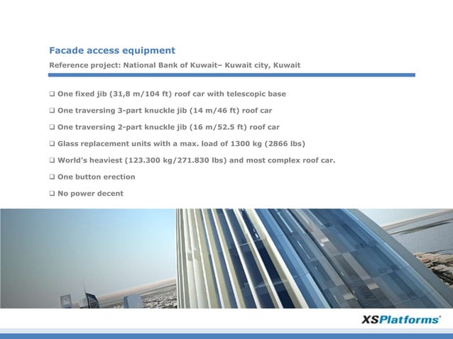 XSPlatforms - Facade Access Equipment | PPTX