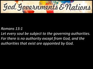 God, Governments And Nations - Ps Ashish Raichur | PPTX | Christianity ...