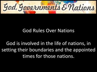 God, Governments And Nations - Ps Ashish Raichur | PPTX | Christianity ...