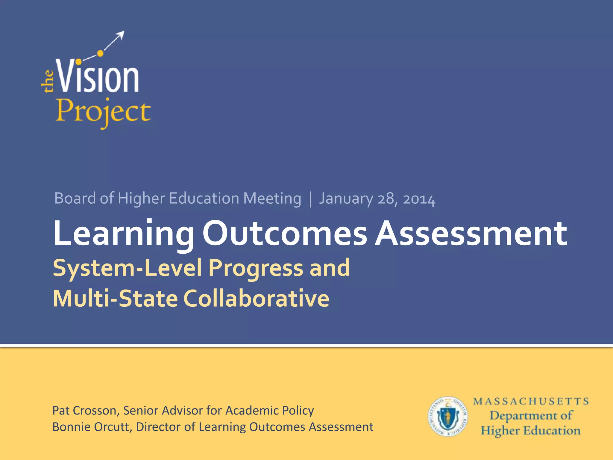 Update on Student Learning Outcomes Assessment | PPT