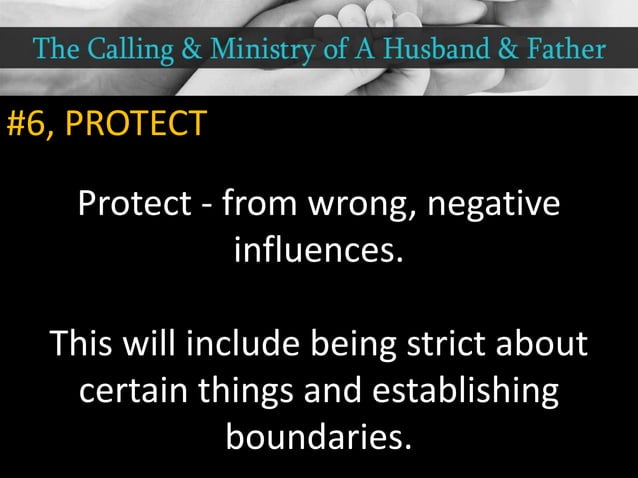The Calling & Ministry of a Husband & Father - Ps Ashish Raichur | PPT