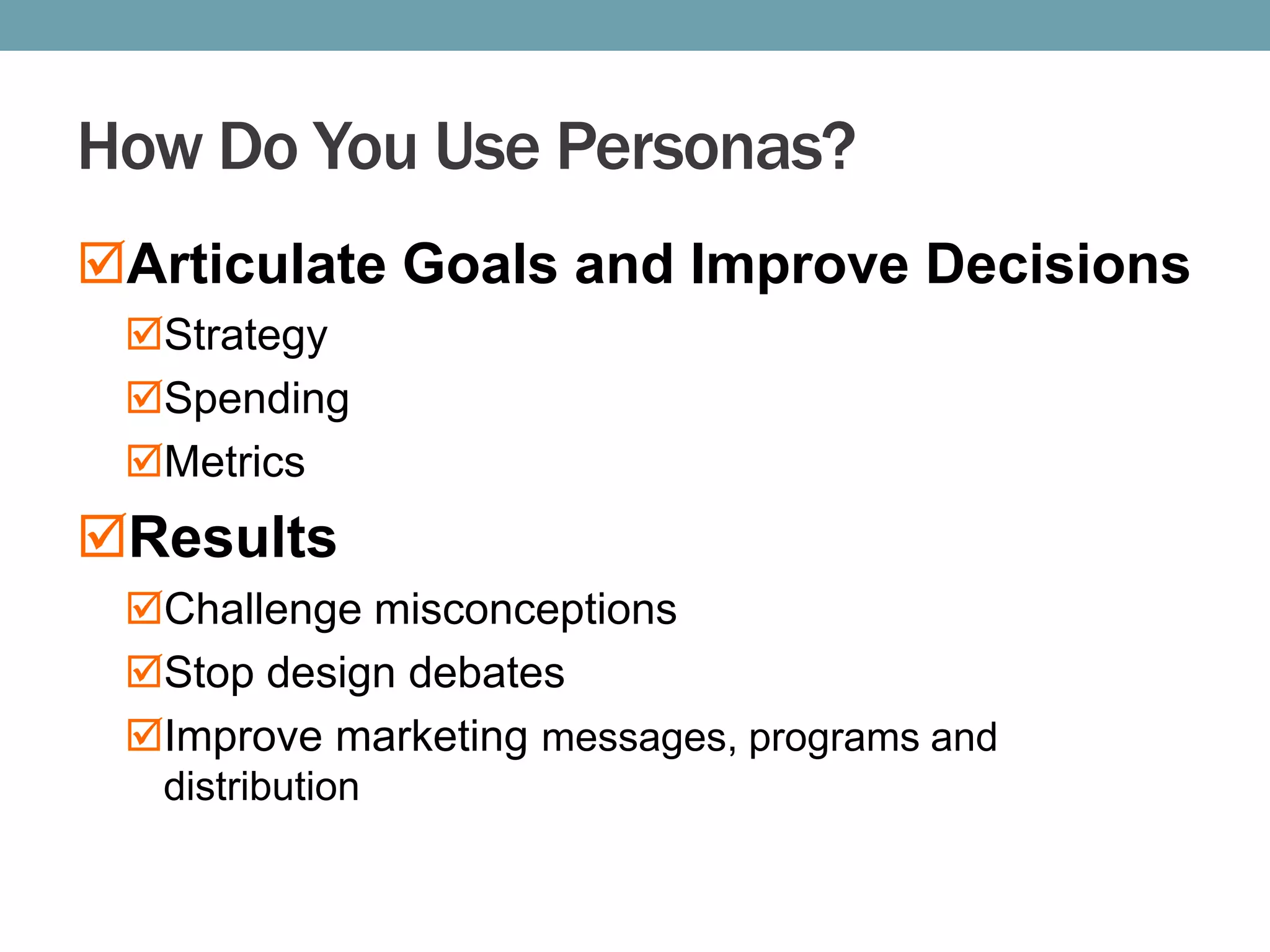 Persona Development for Audience Engagement | PPTX