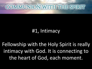 Communion With The Holy Spirit - Ps Ashish Raichur | PPTX