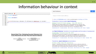 Collecting a dataset of information behaviour in context | PPT